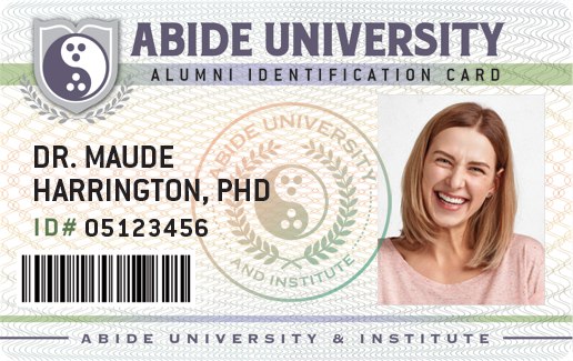 Alumni ID generator - Abide University & Institute